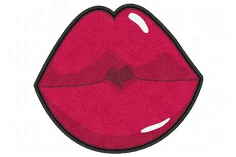 Buy Red Lips Shaped Rug Custom Shaped Rugs Rug Rats