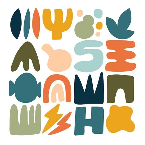 Premium Vector Abstract Shape Element Hand Drawn Vector