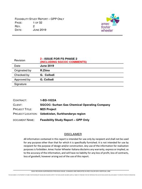 Basis Of Design And Report Index Rev2 Gpp Only Pdf Natural Gas