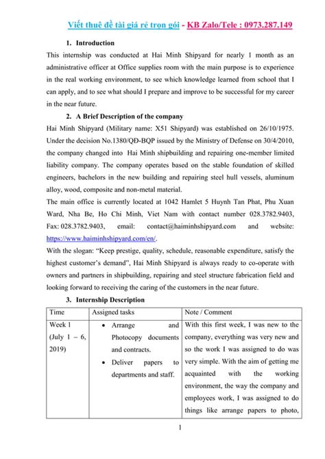 Báo Cáo Thực Tập Ngôn Ngữ Anh Internship Report Hutech docx