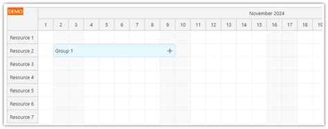 javascript scheduler expandable event groups daypilot code
