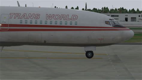 Fjs 727 100 V3 Trans World Airlines Late 70s Hollow Titles Aircraft Skins Liveries X