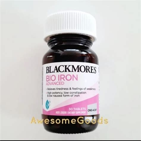 Jual Blackmores Bio Iron Advanced 30 Tablets Shopee Indonesia
