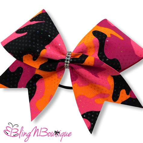 Camo Cheer Bows Etsy