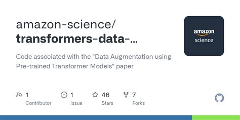 Github Amazon Science Transformers Data Augmentation Code Associated With The Data