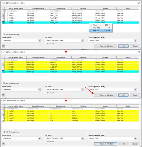 Wrong Value Of Display Name And File Name In Copy Components Window In