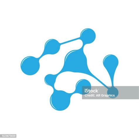 뉴런 로고 셀 Dna 네트워크 벡터 및 입자 기술 간단한 일러스트레이션 템플릿 디자인 3차원 형태에 대한 스톡 벡터 아트 및 기타 이미지 3차원 형태 가지돌기 개념