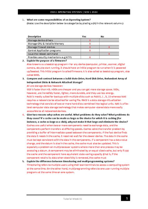 Tutorial Week 01 Solutions Cs3 11 Operating Systems Sem 1 2024