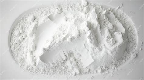 Premium Photo A White Powder Is In Front Of A White Background