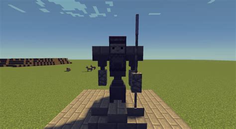[en] Robot Statue [fr] Statue Robot Minecraft Map