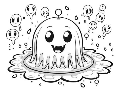 Creative Slime Coloring Sheet Coloring Page