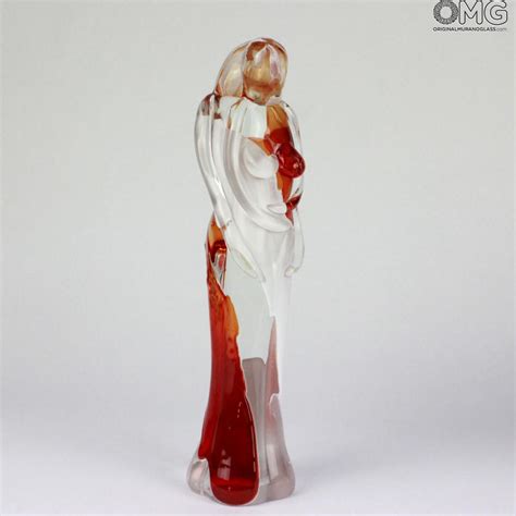 조각품 및 조각상 예술품 유리 다양한 컬렉션 연인 조각품 Onelove 오렌지 장식 Original Murano Glass Omg