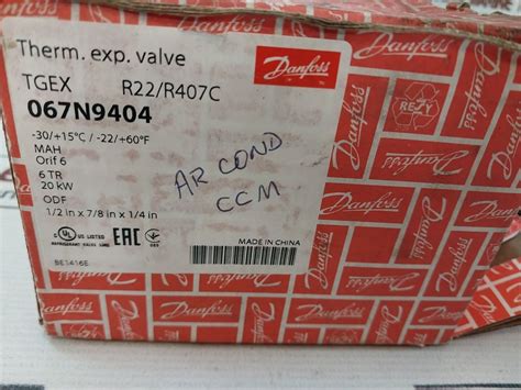 Danfoss Tgex Thermostatic Expansion Valve 20 Kw Aeliya Marine