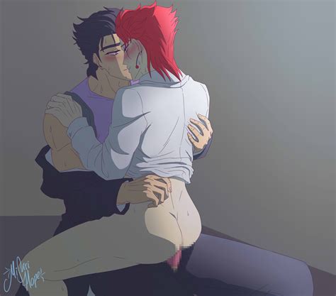 Rule 34 2boys Blush Censored Penis Clothed Sex Gay Jojos Bizarre