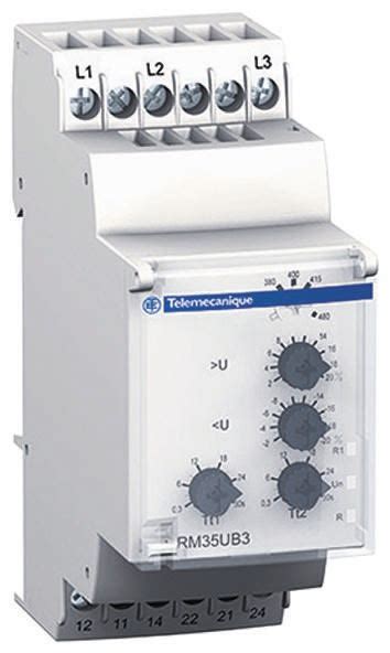 Schneider Electric Voltage Monitoring Relay With Dpdt Contacts 3 Phase