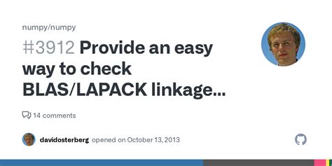 Provide An Easy Way To Check Blaslapack Linkage From Python · Issue