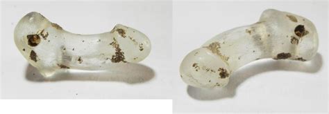 Ancient Jordan Large Roman Glass Phallic Amulet 200 Ad