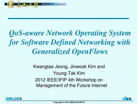 Ppt Qos Aware Network Operating System For Software Defined Networking With Generalized
