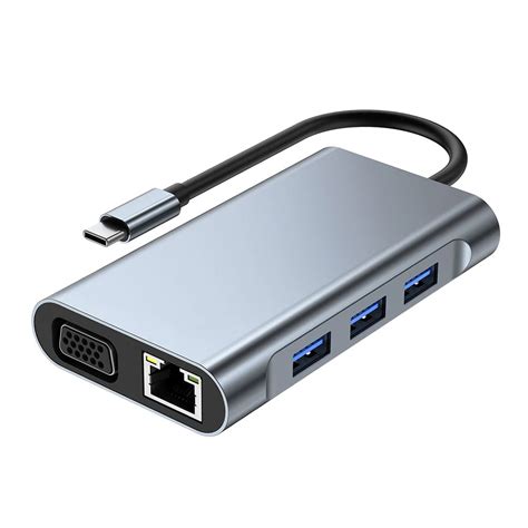 And Dk Usb C Hub Hdmi Vga Type C Usb Tf Sd 3 5mm Rj4 Armor X