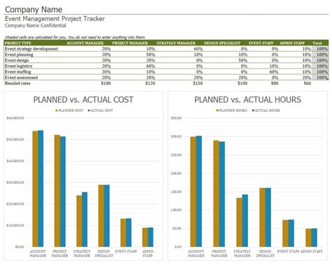 Event Planning Tracker Template In Excel Download Xlsx
