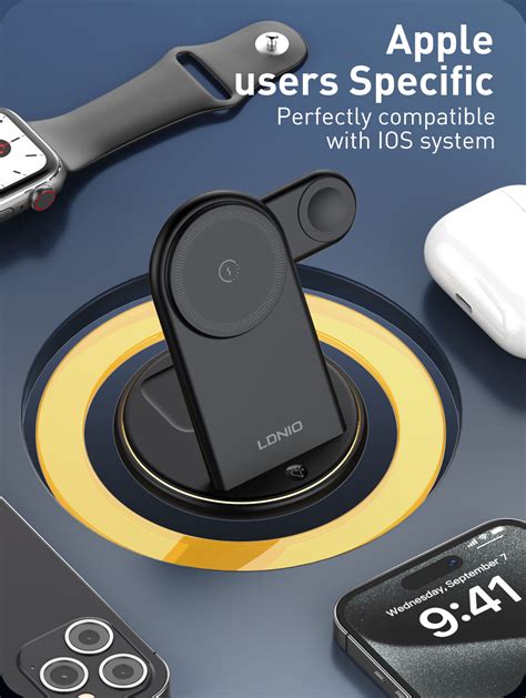 Ldnio Wl02 5 In 1 Fast Wireless Charger 15w Wireless Charging Stand For