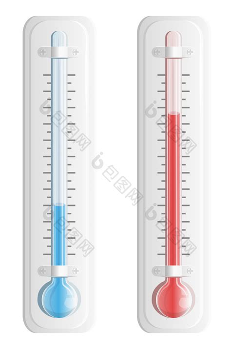 温度计冷热温度矢量图片 包图网企业站