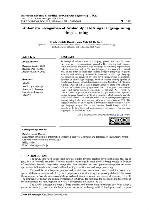 Automatic Recognition Of Arabic Alphabets Sign Language Using Deep Learning Pdf