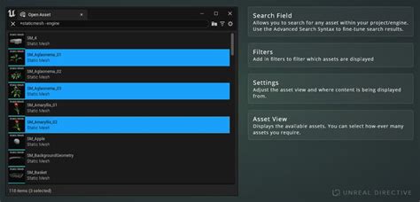 Ue Tip The Asset Picker Ue Tip The Asset Picker