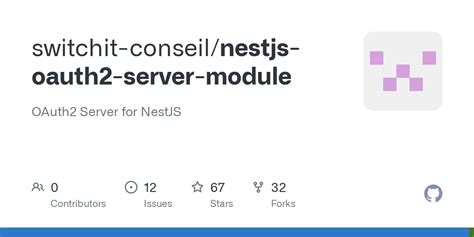 GitHub Switchit Conseil Nestjs Oauth Server Module OAuth Server For NestJS