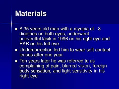 Ppt Diffuse Lamellar Keratitis Ten Years After Lasik Powerpoint