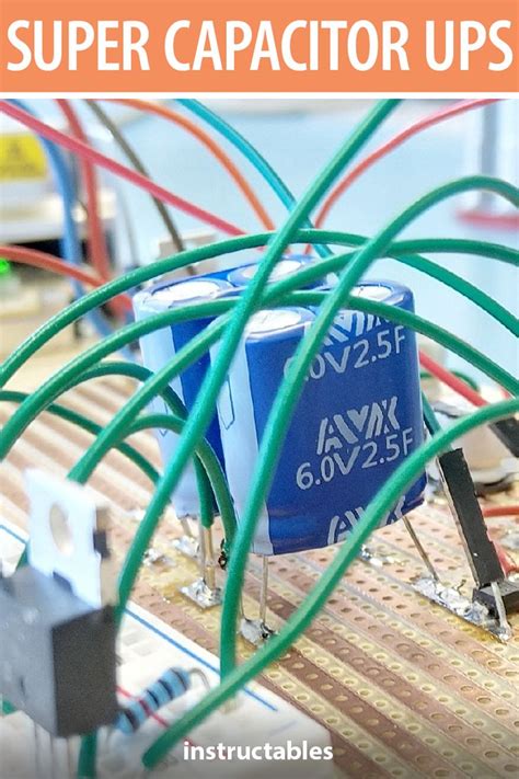 Super Capacitor Ups Capacitor Simple Arduino Projects Microcontrollers