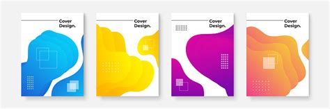 기하학적 모양이 있는 추상 비즈니스 커버 컬렉션입니다 그라데이션 추상 모양 커버 팩 미래지향적인 배경 커버 컬렉션 최소한의 그라데이션 커버 디자인 3차원 형태에 대한 스톡