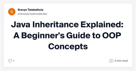 Sri Sai Sravya Talabathula On Linkedin Java Inheritance Basics For