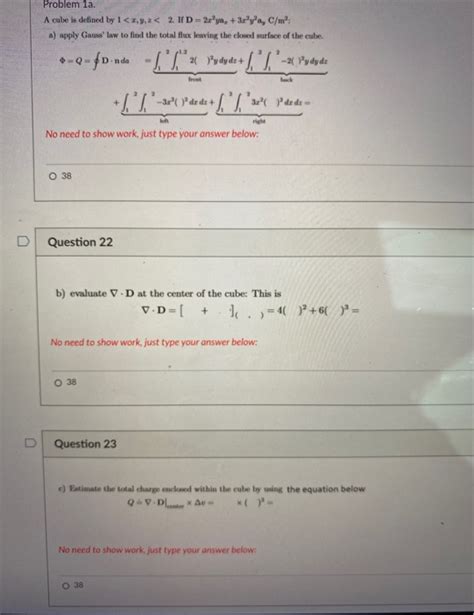 Solved Problem 1a A Cube Is Defined By 1
