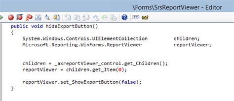 Hide Export File Format Ssrs Report Viewer Using X Microsoft