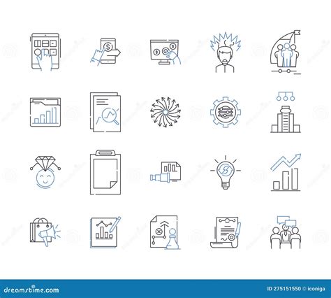 Event Management Outline Icons Collection Organizing Planning Coordinating Scheduling