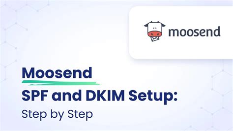 Moosend Spf And Dkim Setup Step By Step Easydmarc Youtube