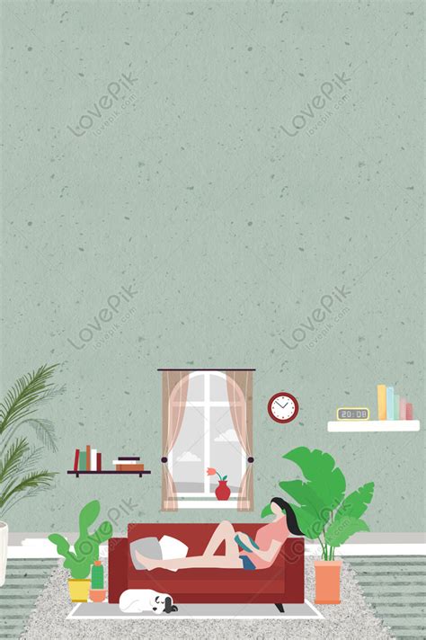 집에서 여가 독서 책 레저 포스터 이미지 Hd 포스터 카드 화환 배경 사진 무료 다운로드 Lovepik