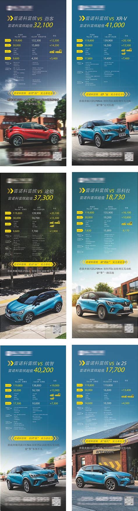 汽车配置对比系列海报 源文件 汽车配置对比系列海报 源文件