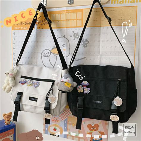 윌리 Cb01 학생 메신저백 크로스 가방 숄더백 학원 학교 캐주얼 캔버스 노트북 크로스백 에이블리