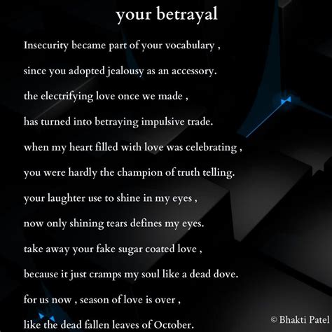Your Betrayal Poem Poems ShortPoems