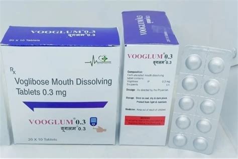Voglibose Mouth Dissolving Tablets 0 3 Mg Packaging Size 20x10 At
