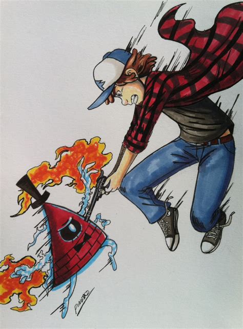 Dipper Pines Bill Cipher Gf Gf Gf Art