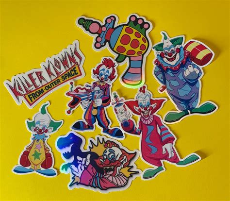 Killer Klowns Sticker Pack Etsy