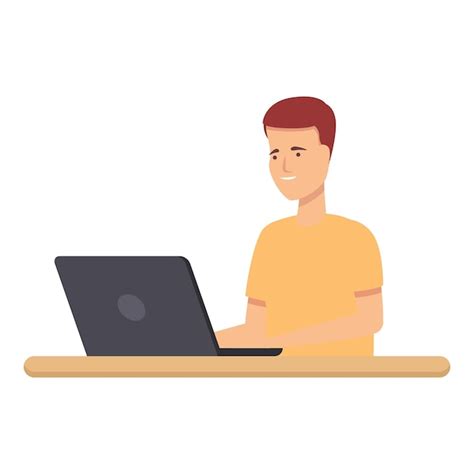 Premium Vector Study Coding Icon Cartoon Vector Computer Education