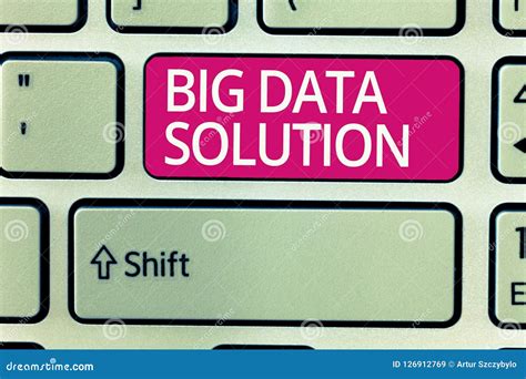 writing note showing big data solution business photo showcasing