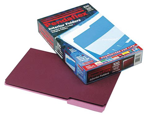 Legal Size File Folders 1 3 Tab Cut 8 1 2 In Height 14 In Width Grainger