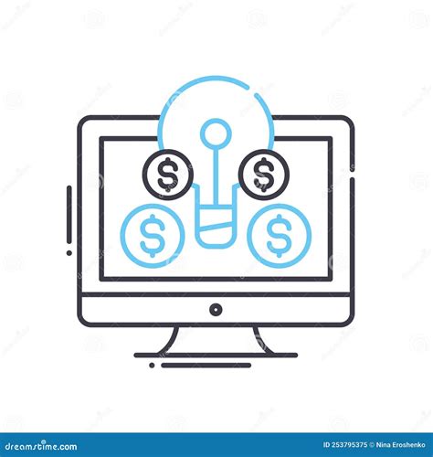 Creative Business Project Line Icon Outline Symbol Vector