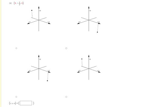 Solved Plot The Point Whose Cylindrical Coordinates Are