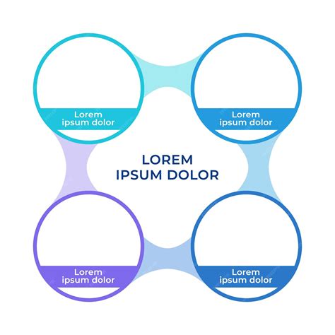 Premium Vector Continuous Workflow Infographic Circles Flowchart